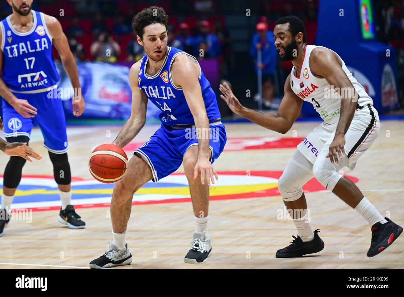 Bulacan, Philippines. 25th Aug, 2023. Alessandro Pajola (L) of the ...