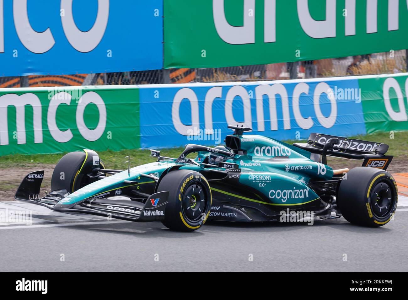ZANDVOORT, NETHERLANDS - AUGUST 25: Lance Stroll of Aston Martin Aramco ...