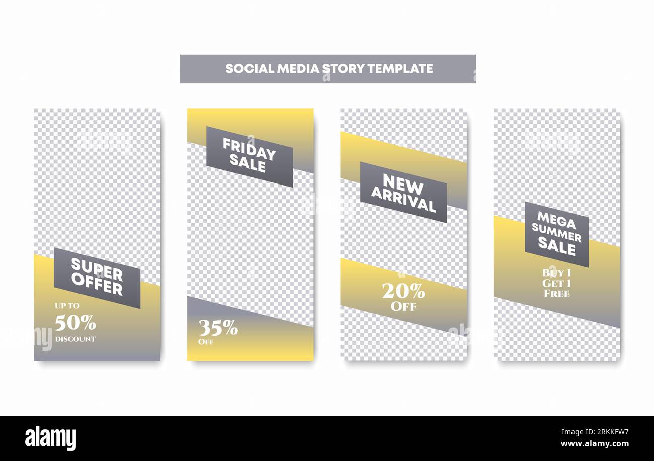 A set of social media story layouts. Fashion sale. Design backgrounds ...