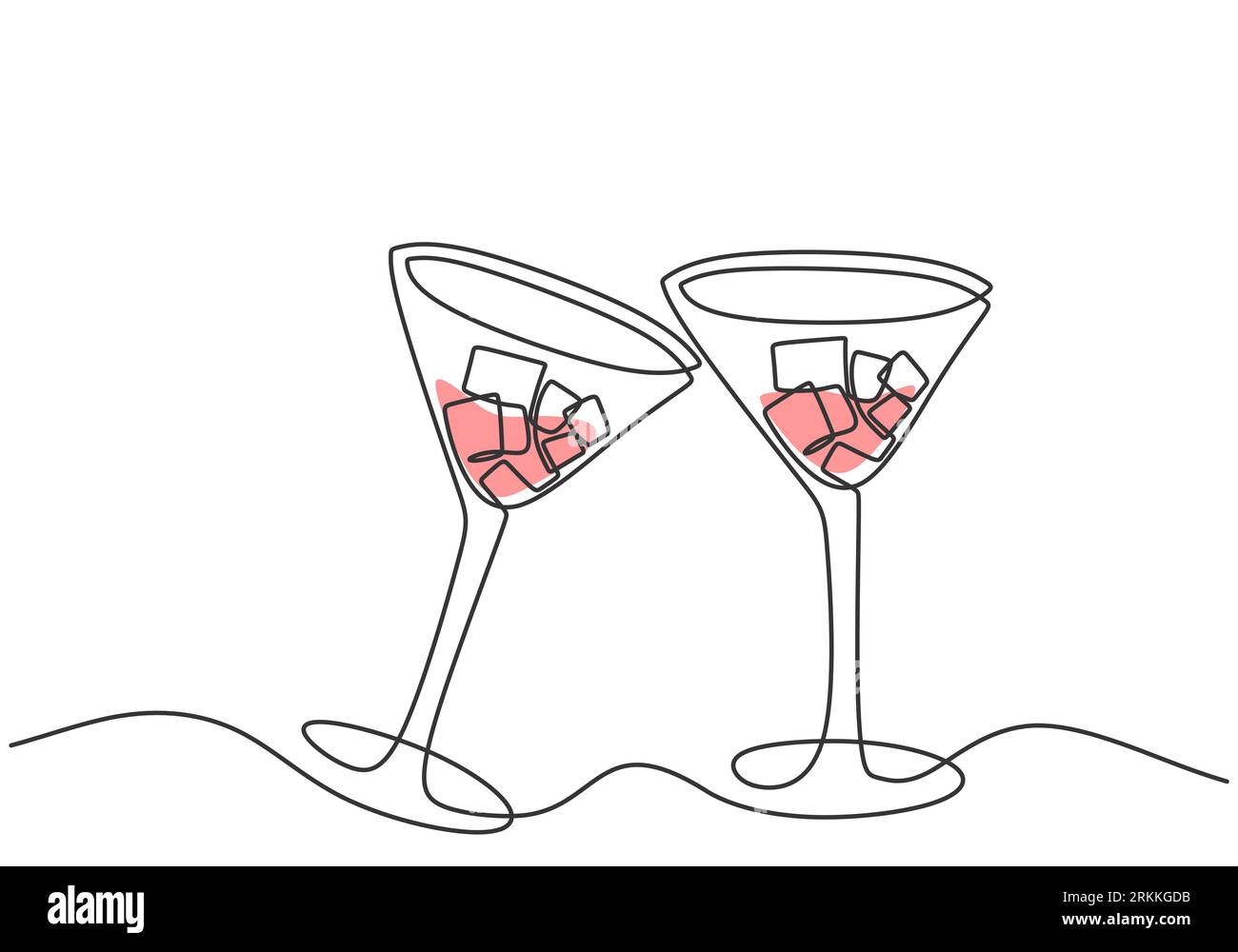 Continuous line drawing party hi-res stock photography and images - Alamy