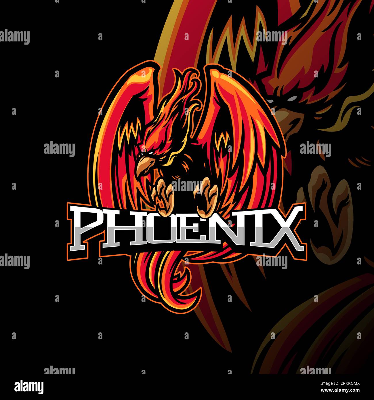 Eagle gaming logo Stock Vector Images - Alamy