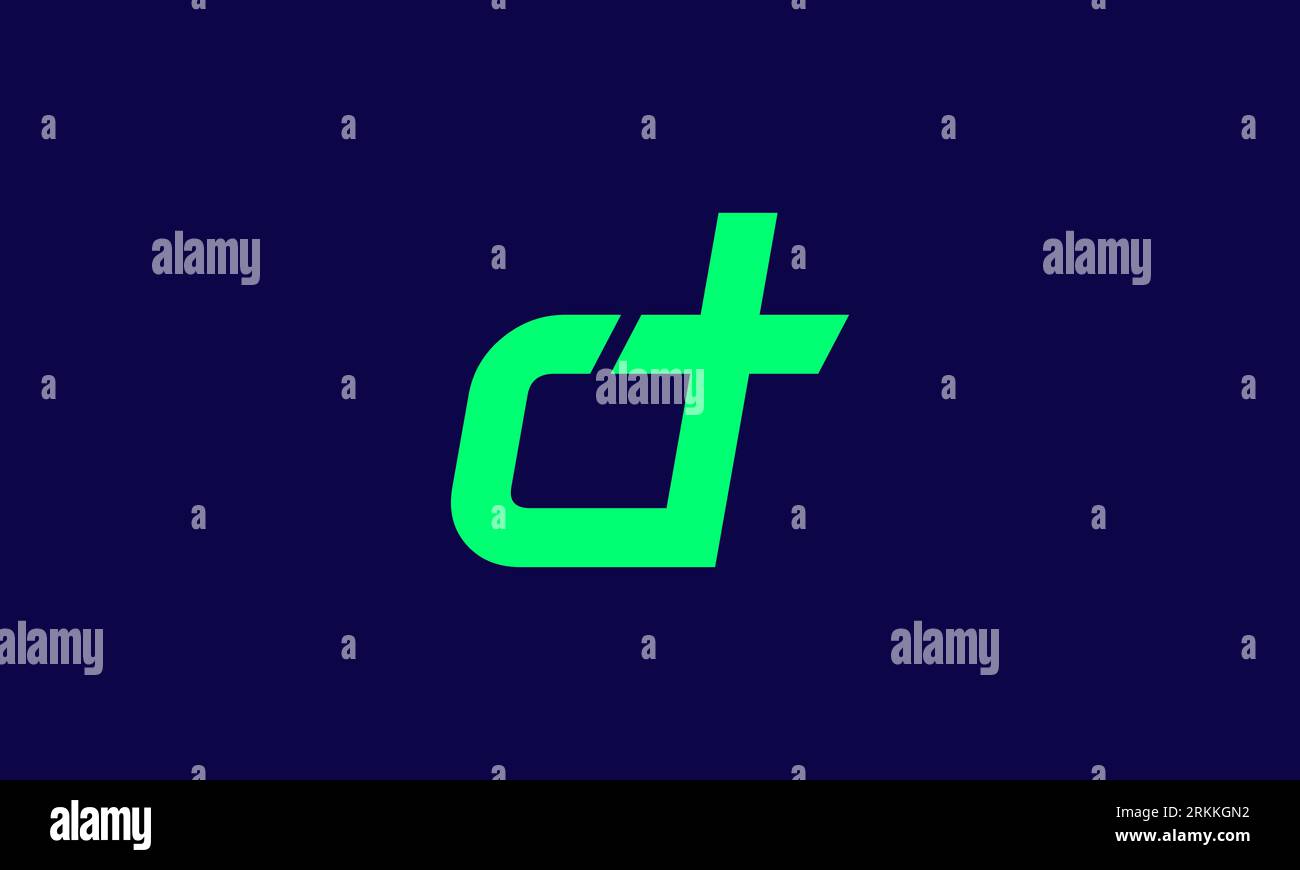 DT logo design. modern Letter DT monogram logo initials. DT logo ...