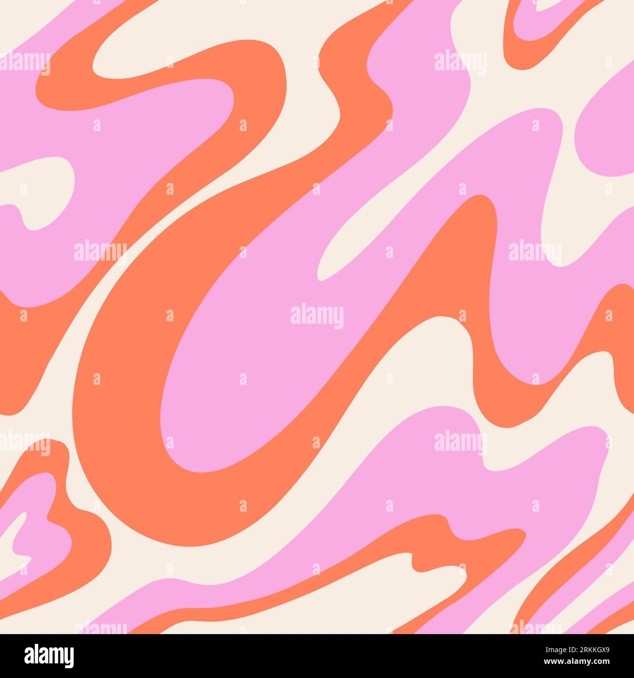 1970 psychedelic trippy y2k seamless pattern with groovy wave. Modern naive Retro 70s trendy ...