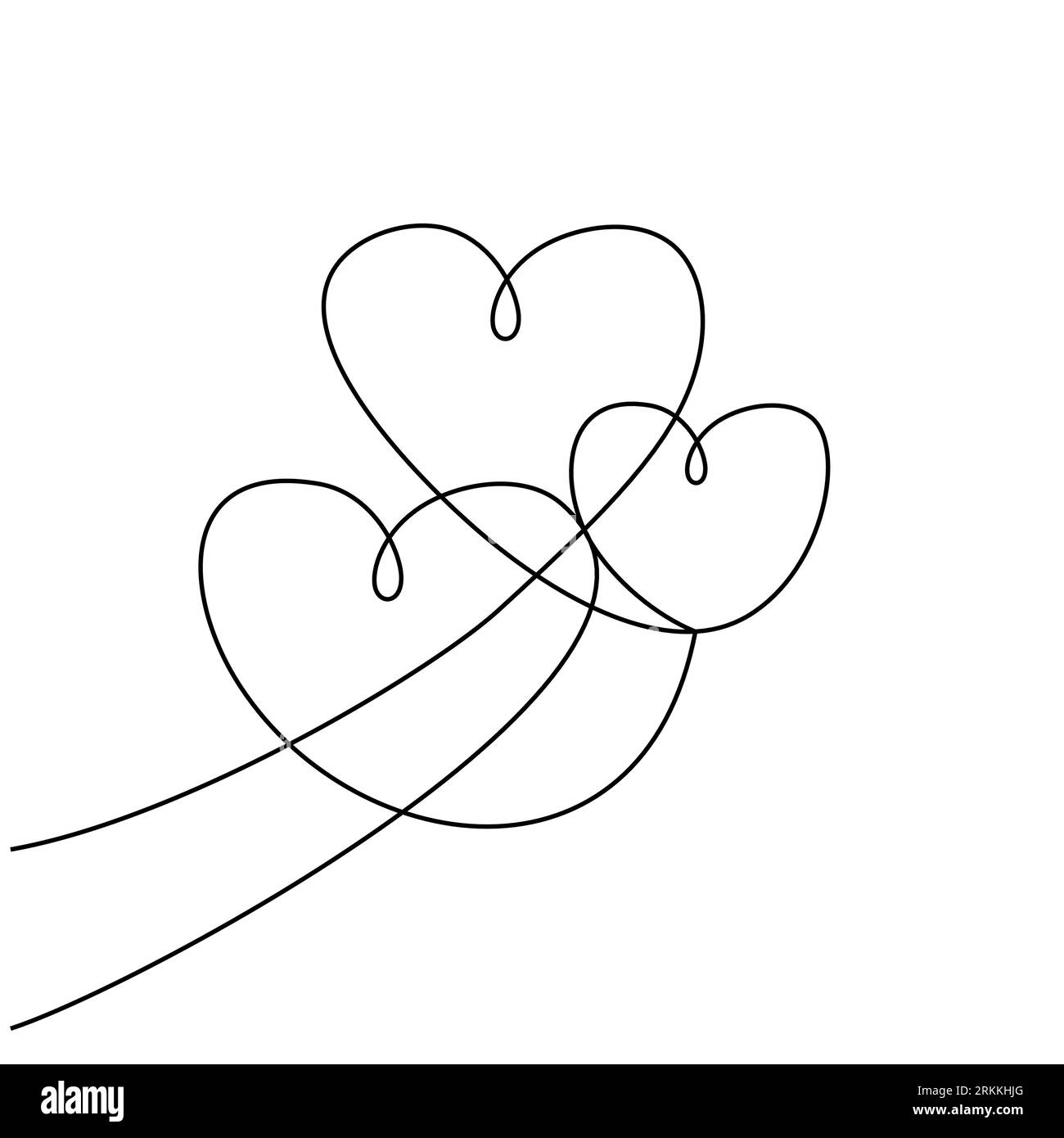Two hearts one love Black and White Stock Photos & Images - Alamy