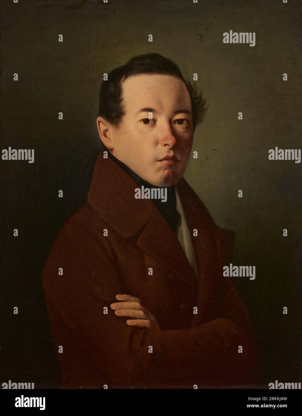 Self-Portrait 1854 by Johann Michael Neder Stock Photo - Alamy