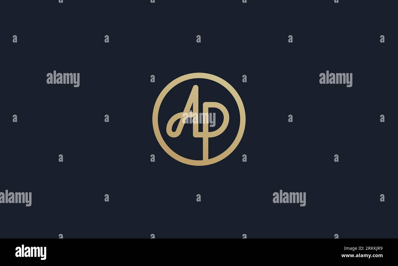 Creative Professional Trendy and Minimal Letter AP Logo Design in flat ...