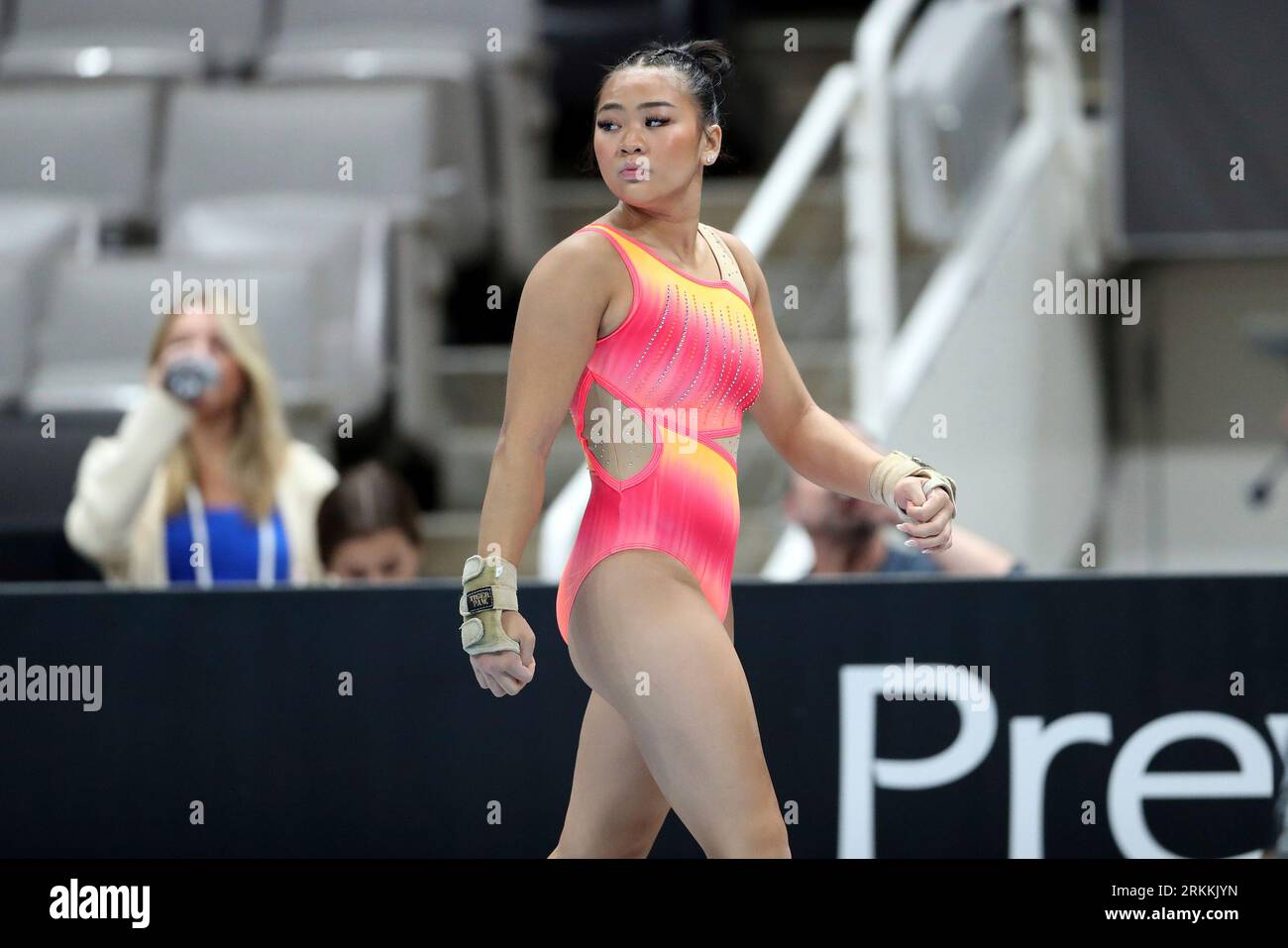 Sunisa Lee During 2023 Xfinity Us Gymnastics Championships Training At Sap Center In San Jose