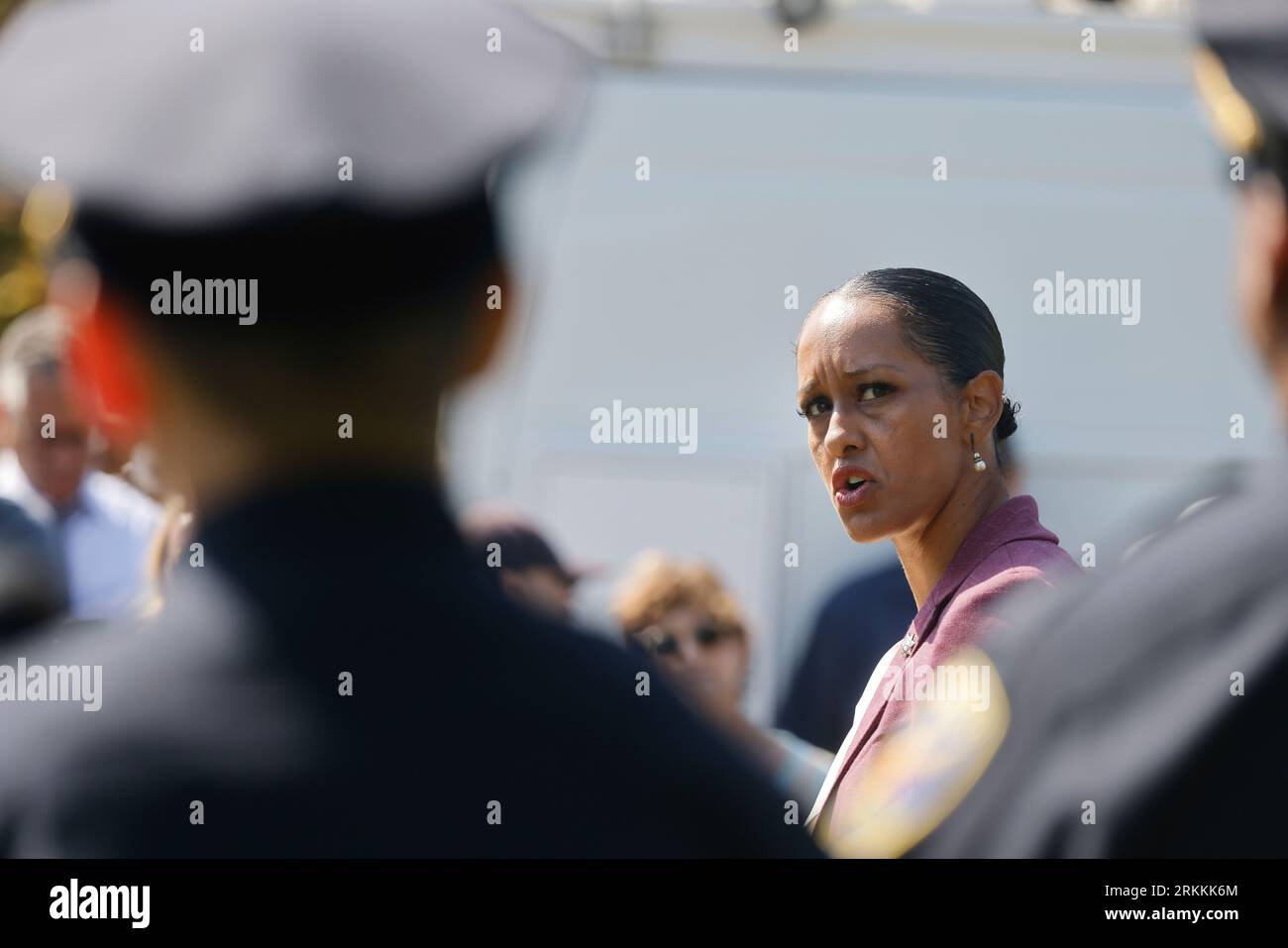 San Francisco District Attorney Brooke Jenkins speaks during a press ...