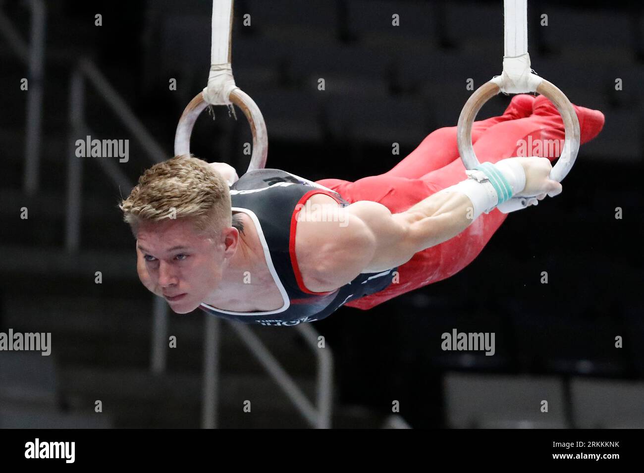 San Jose, California, USA. 24th Aug, 2023. Shane Wiskus (35) performs ...