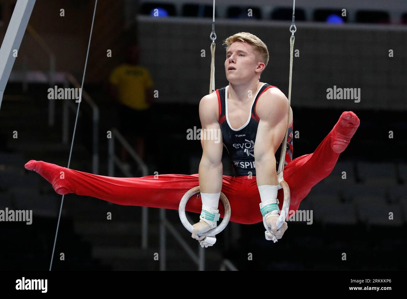 San Jose, California, USA. 24th Aug, 2023. Shane Wiskus (35) performs ...