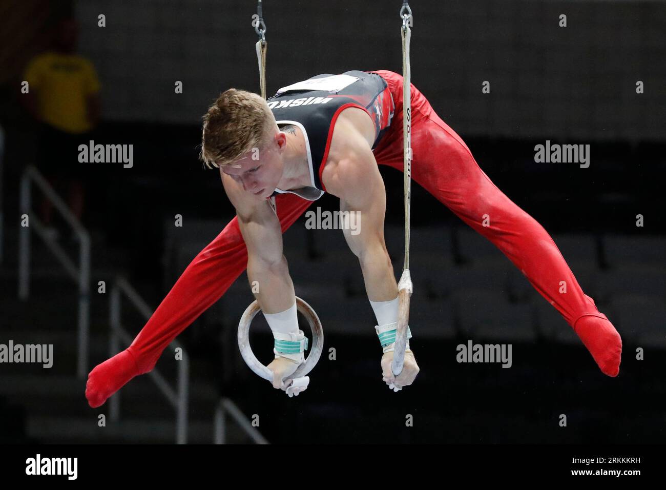 San Jose, California, USA. 24th Aug, 2023. Shane Wiskus (35) performs ...