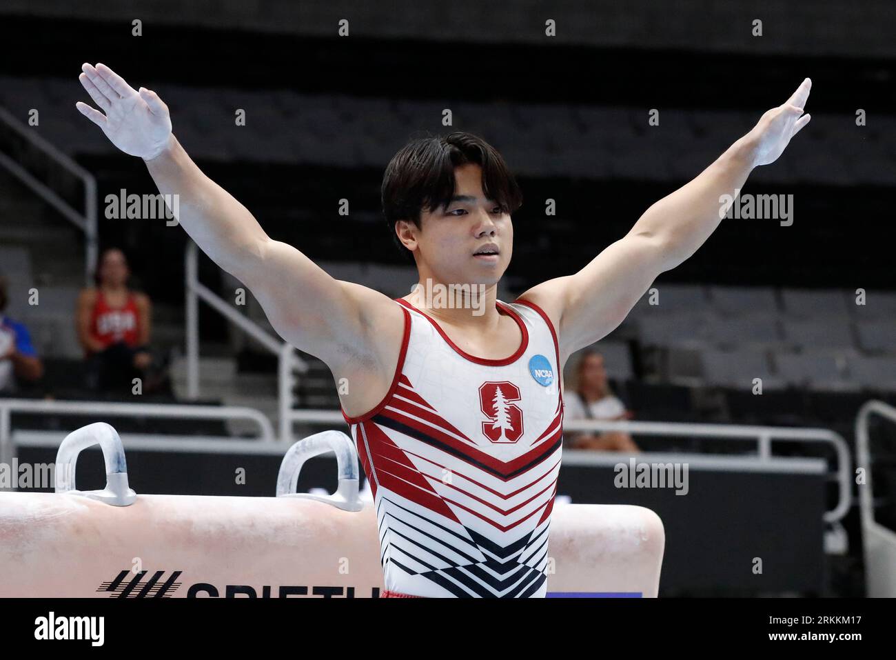 San Jose, California, USA. 24th Aug, 2023. Asher Hong (48) performs on ...