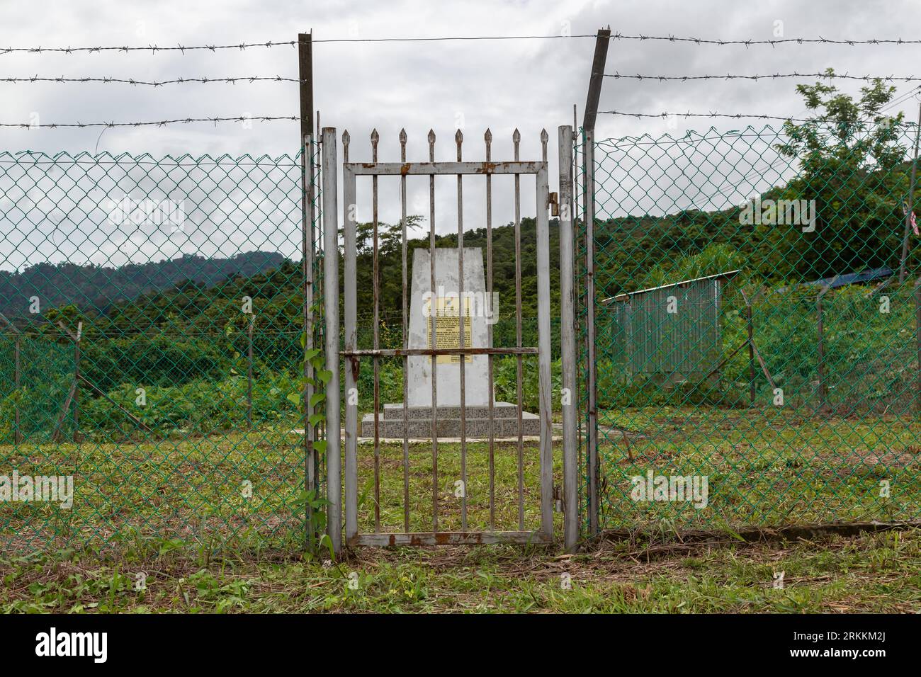 Memorial Monument erected to commemorate Sergent Korom Bin Anduat Stock ...
