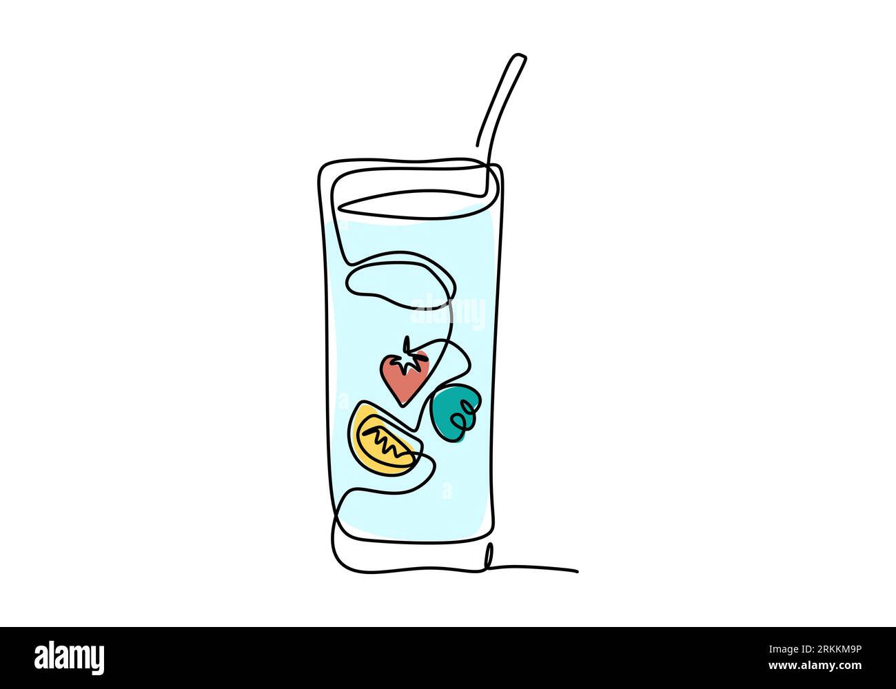 Fruit infuse water Stock Vector Images - Alamy