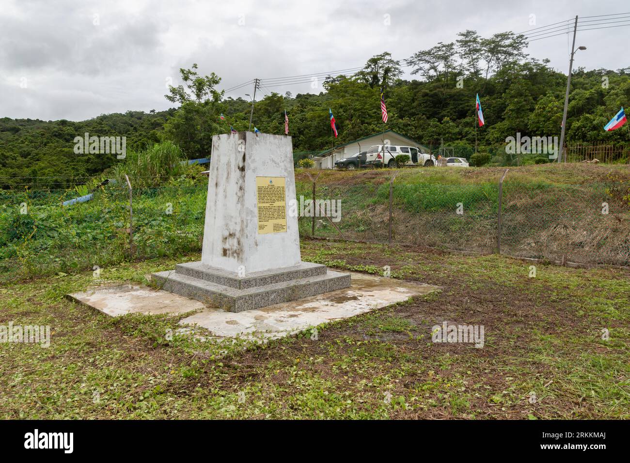 Memorial Monument erected to commemorate Sergent Korom Bin Anduat Stock ...
