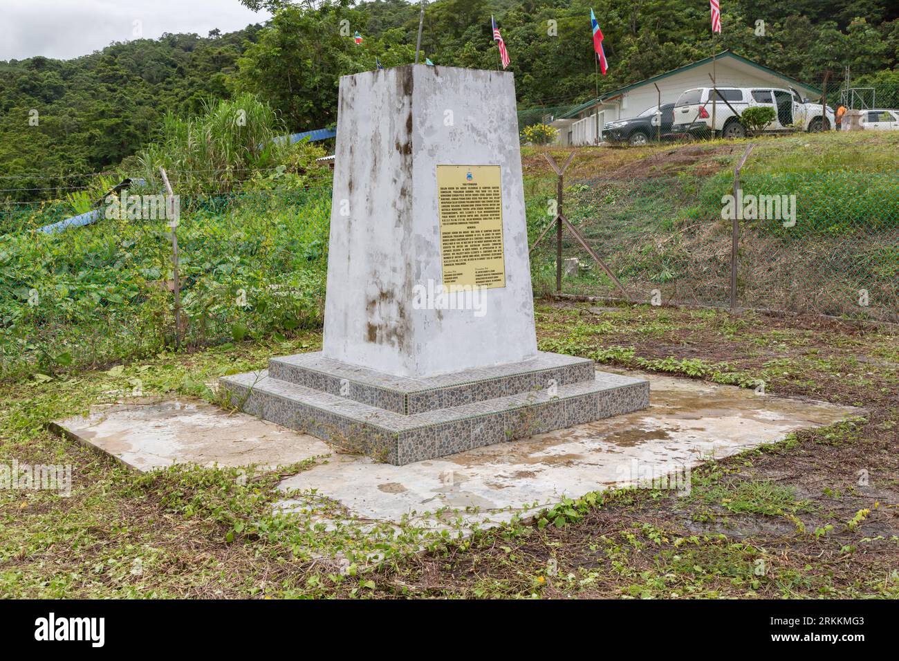 Memorial Monument erected to commemorate Sergent Korom Bin Anduat Stock ...