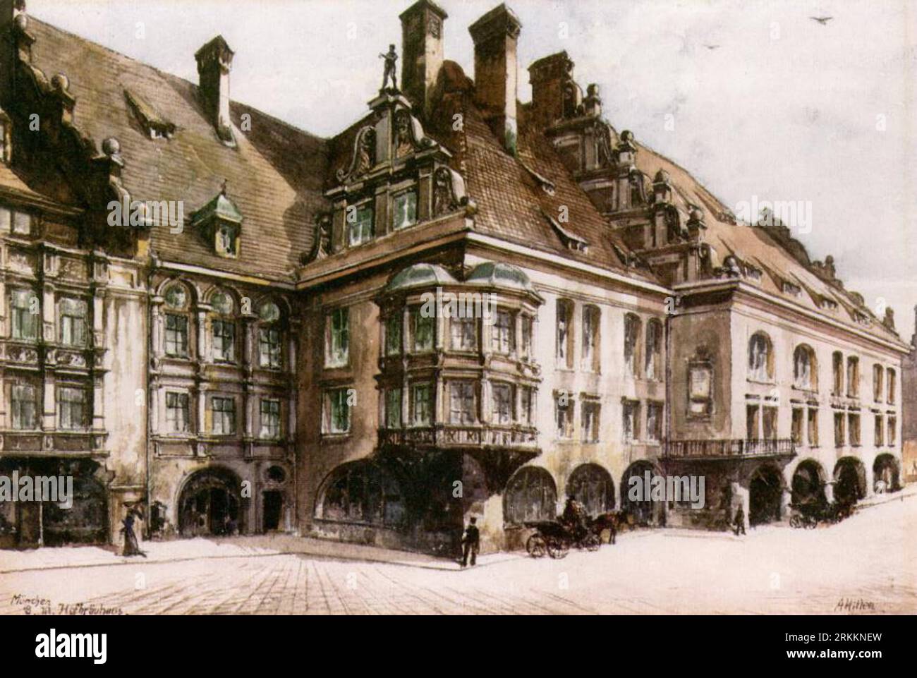 Hofbräuhaus, Munich 1919 by Adolf Hitler Stock Photo - Alamy