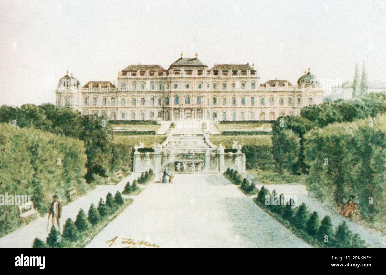 Belvedere, Vienna by Adolf Hitler Stock Photo - Alamy