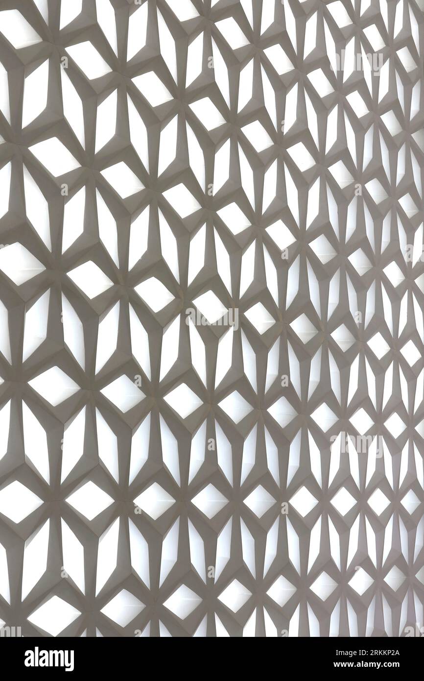Repetition of pattern in facade. 360 Mall, Kuweit City, Kuwait ...