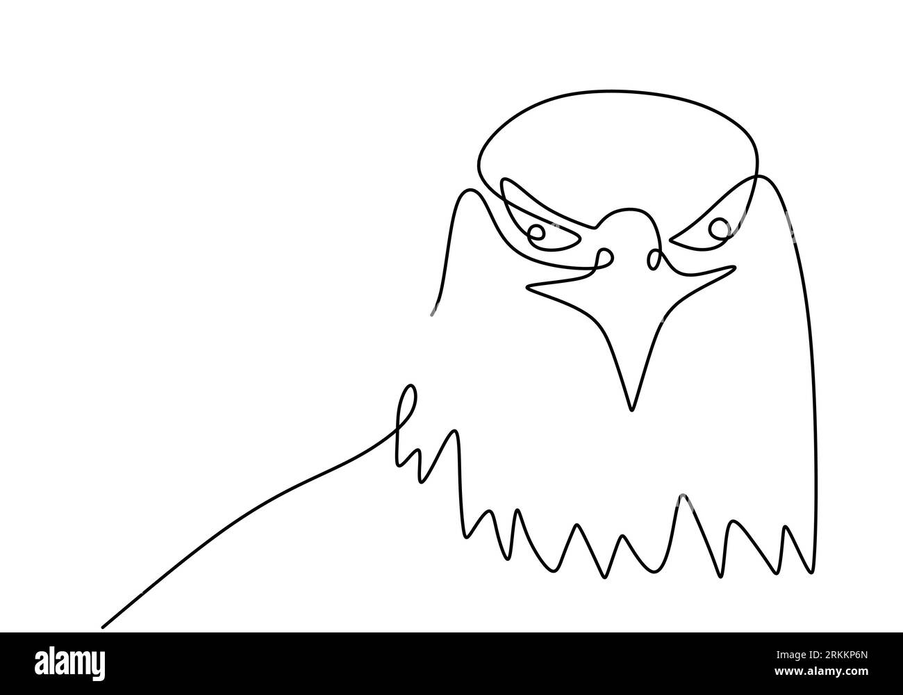 Hawk drawing Stock Vector Images - Alamy