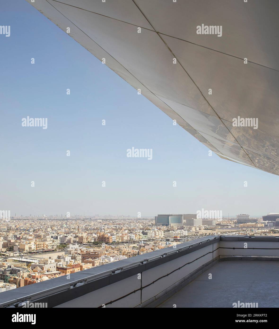 Balcony with view over Kuwait city. 360 Mall, Kuweit City, Kuwait ...