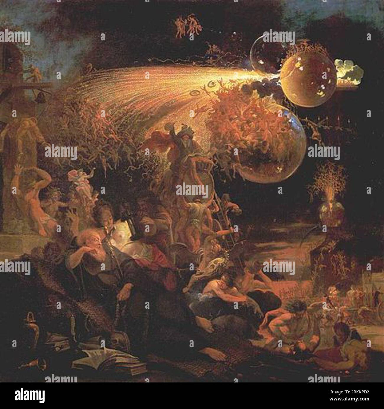 The Temptation of Saint Anthony 17th century by Domenicus van Wijnen Stock Photo - Alamy