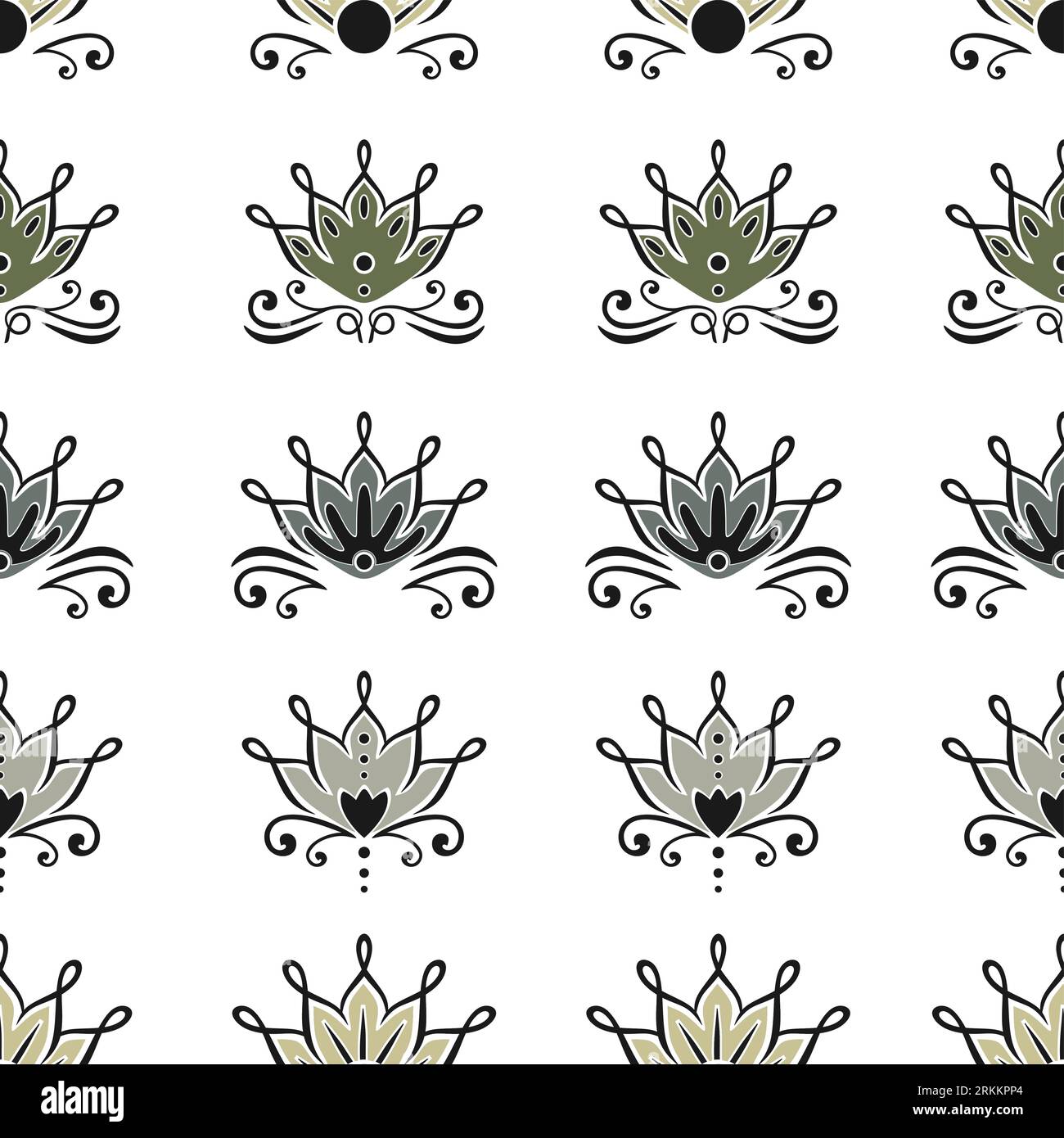 Saree motifs Stock Vector Images - Alamy