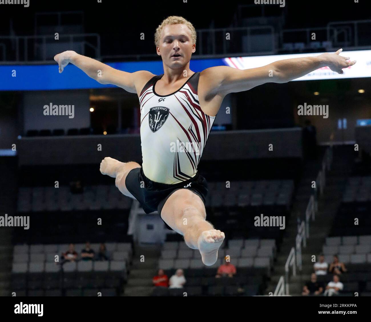 August 24, 2023, SAN JOSE, CALIFORNIA: Jackson Harrison (6) performs on ...