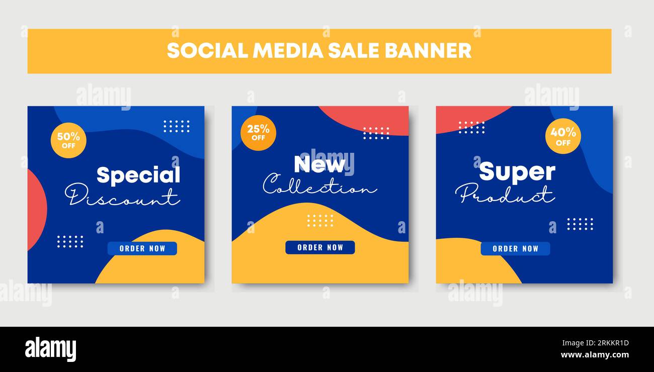 Fashion banner post promotion collection for social media templates ...