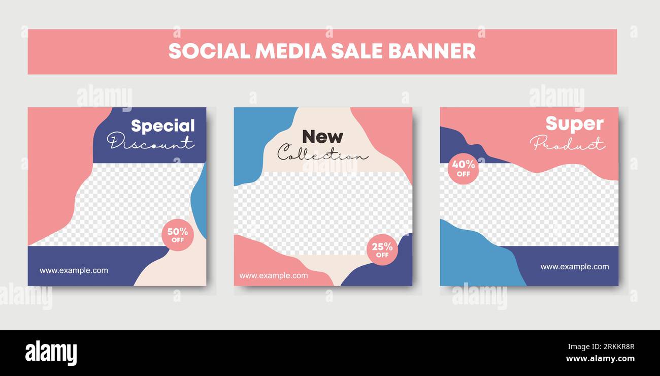 Set of editable sale banner template design. Abstract promotion layout ...