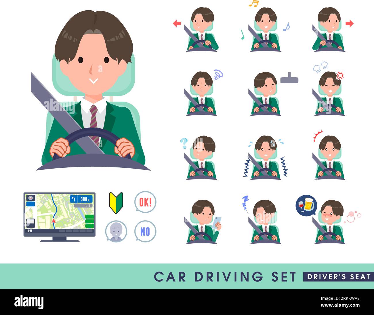 Teen drunk driving Stock Vector Images - Alamy