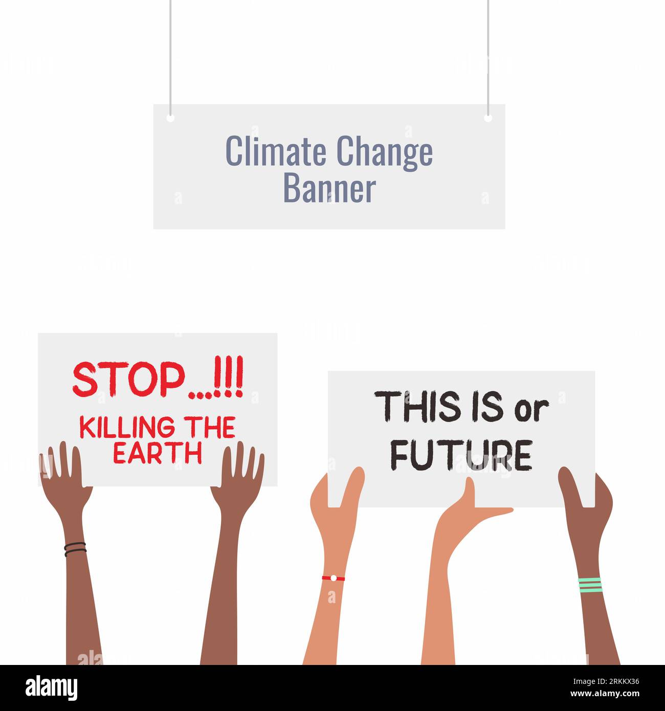 Protesting climate Stock Vector Images - Alamy