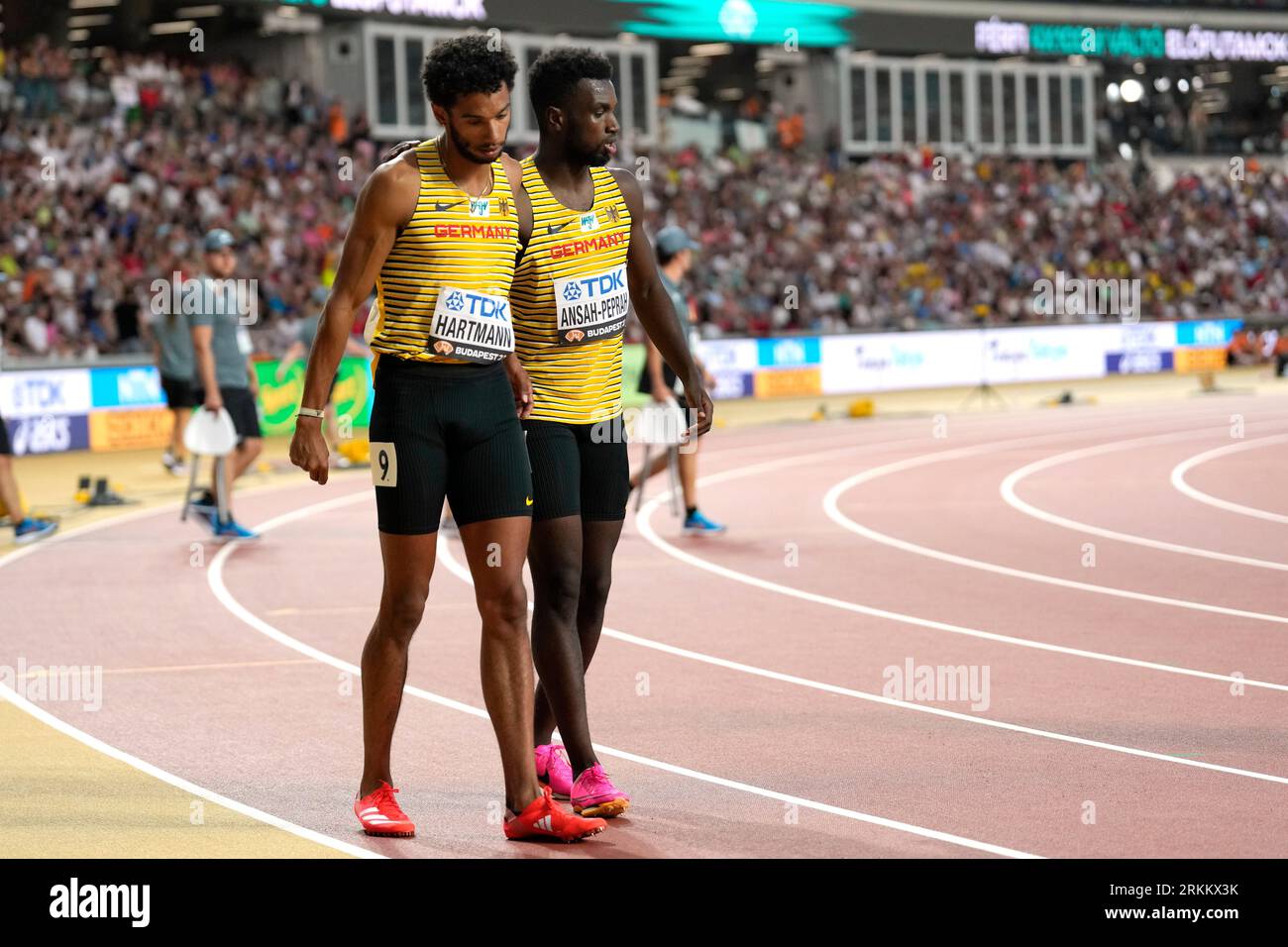 Joshua Hartmann, left, of Germany, and Lucas Ansah-Peprah, of Germany ...
