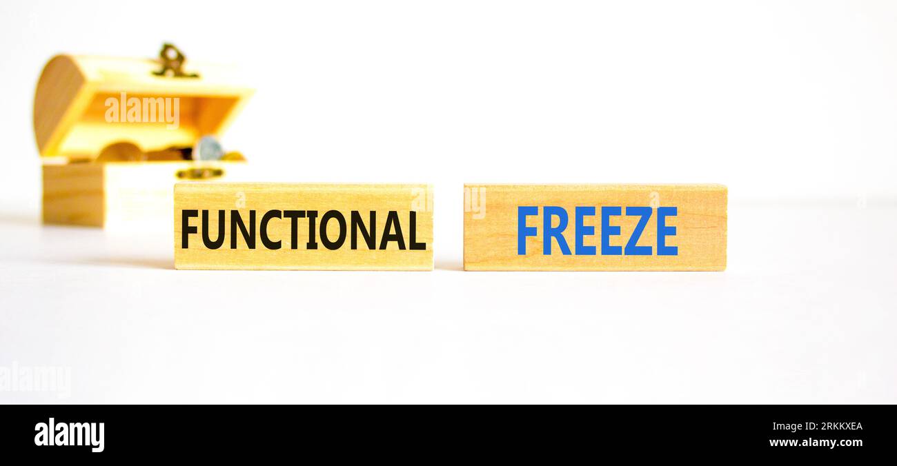 Functional freeze symbol. Concept words Functional freeze on beautiful ...