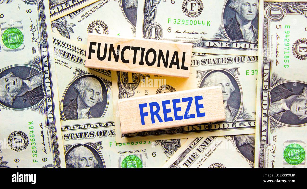Functional freeze symbol. Concept words Functional freeze on beautiful ...