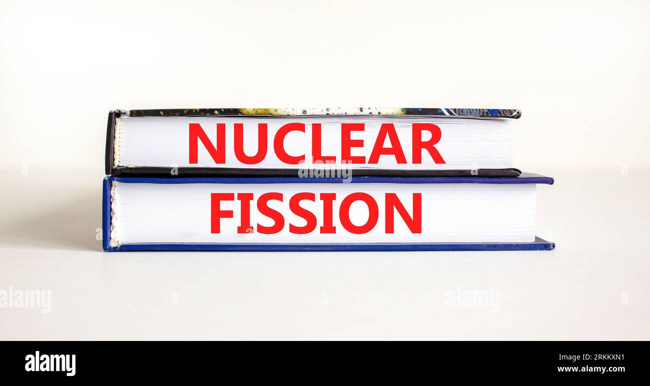 Nuclear fission symbol. Concept words Nuclear fission on beautiful ...
