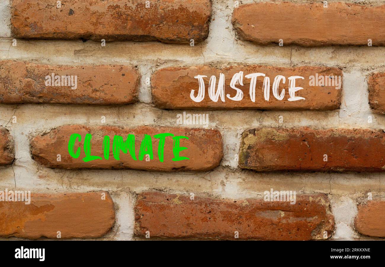 Climate justice symbol. Concept words Climate justice on beautiful ...