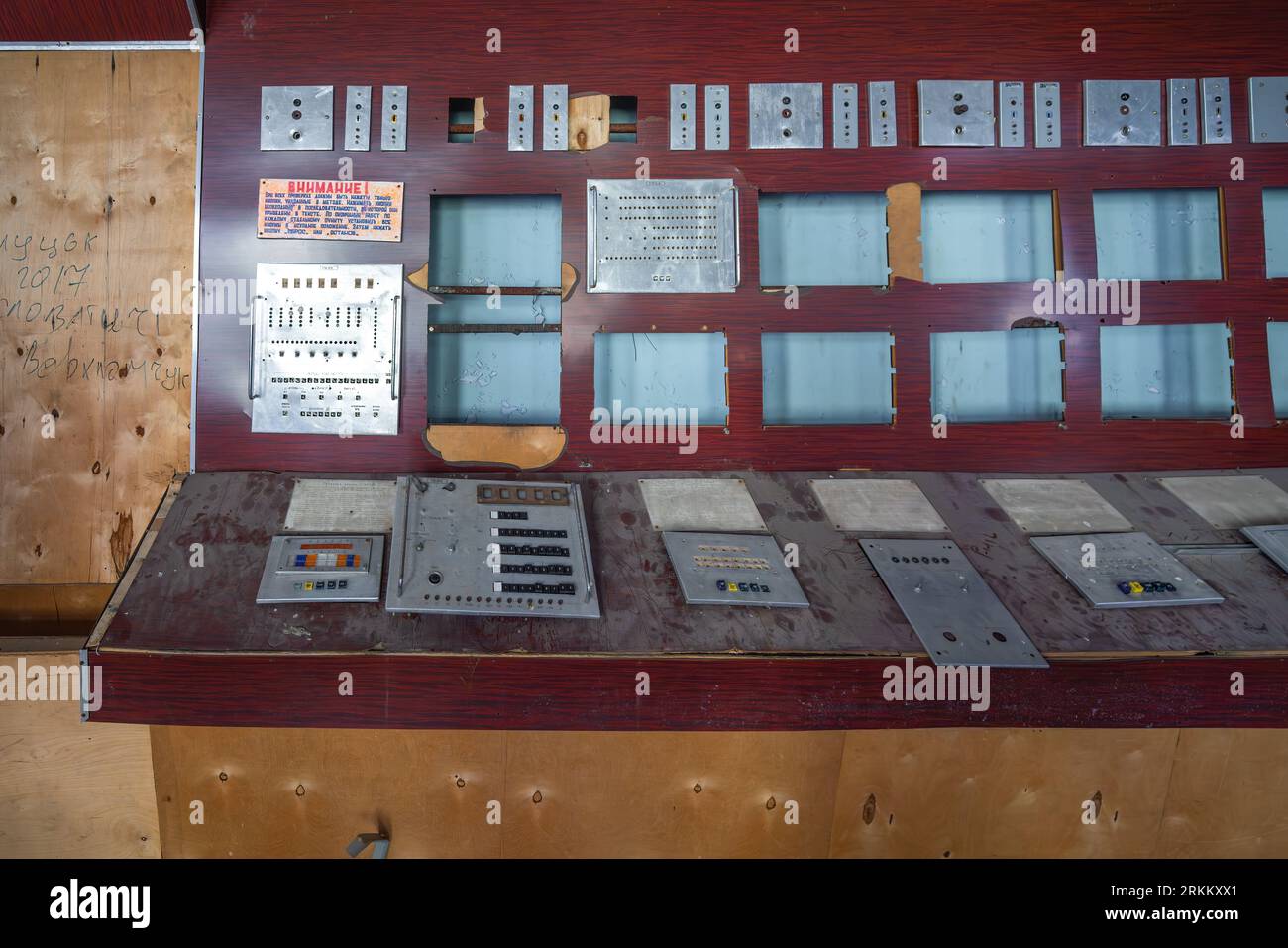 Panel Equipments at Training Center of Duga Radar - Chernobyl Exclusion ...