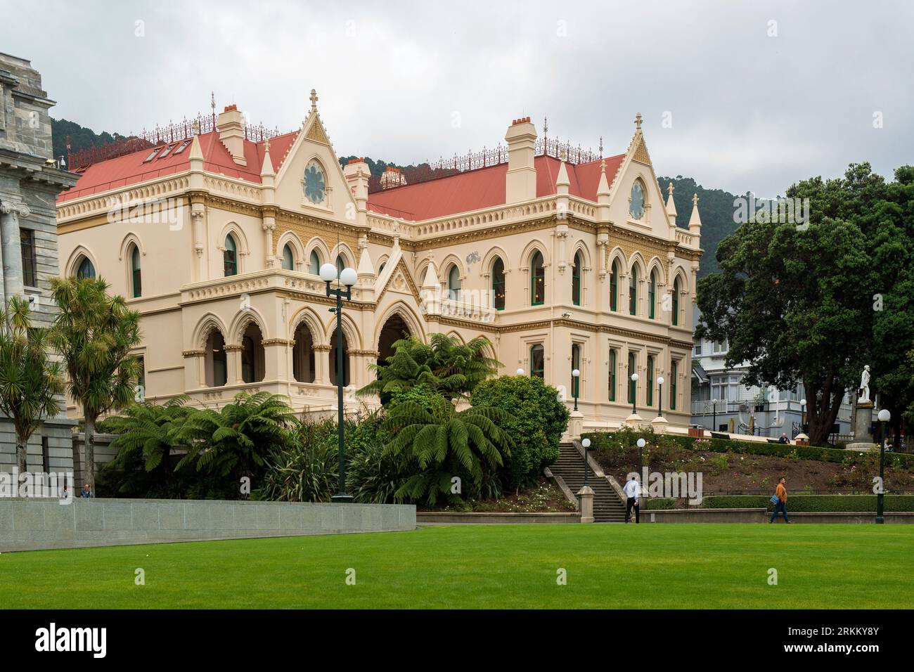 Parliamentary Library, Parliament Buildings, Wellington, North Island ...
