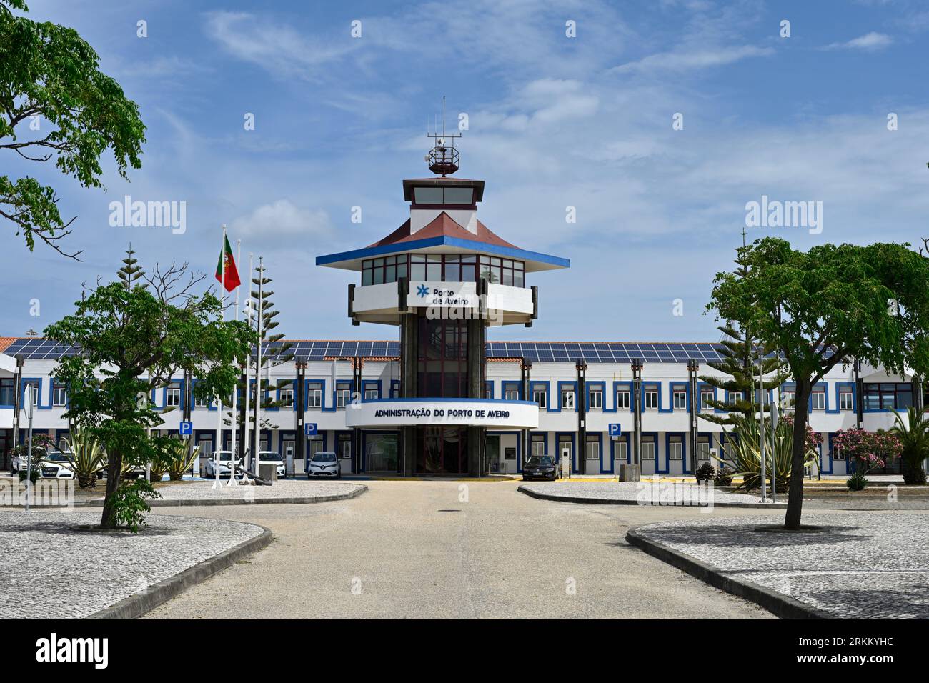 Port of Aveiro administration building, Aveiro, Portugal Stock Photo ...