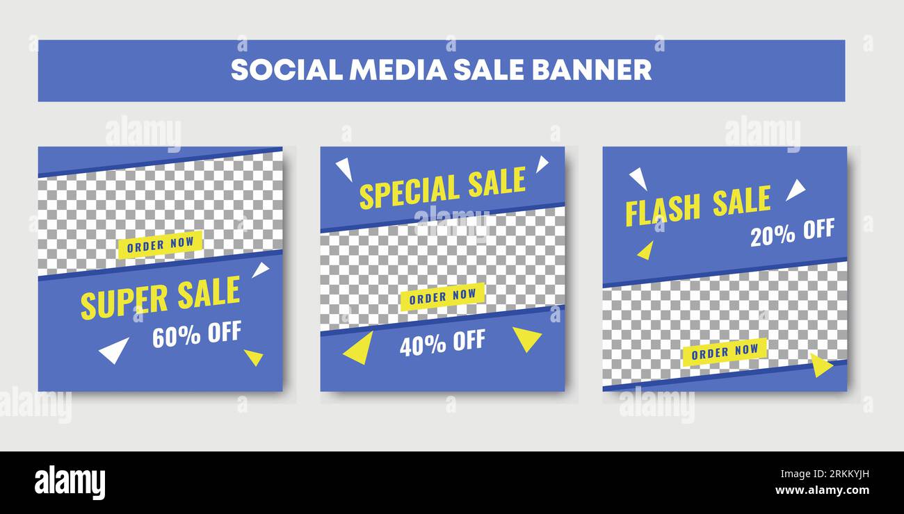 Super sale social media banner post template Stock Vector Image & Art - Alamy