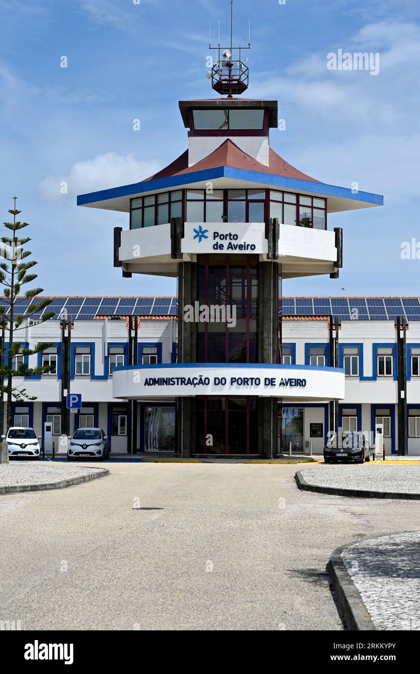 Port of Aveiro administration building, Aveiro, Portugal Stock Photo ...
