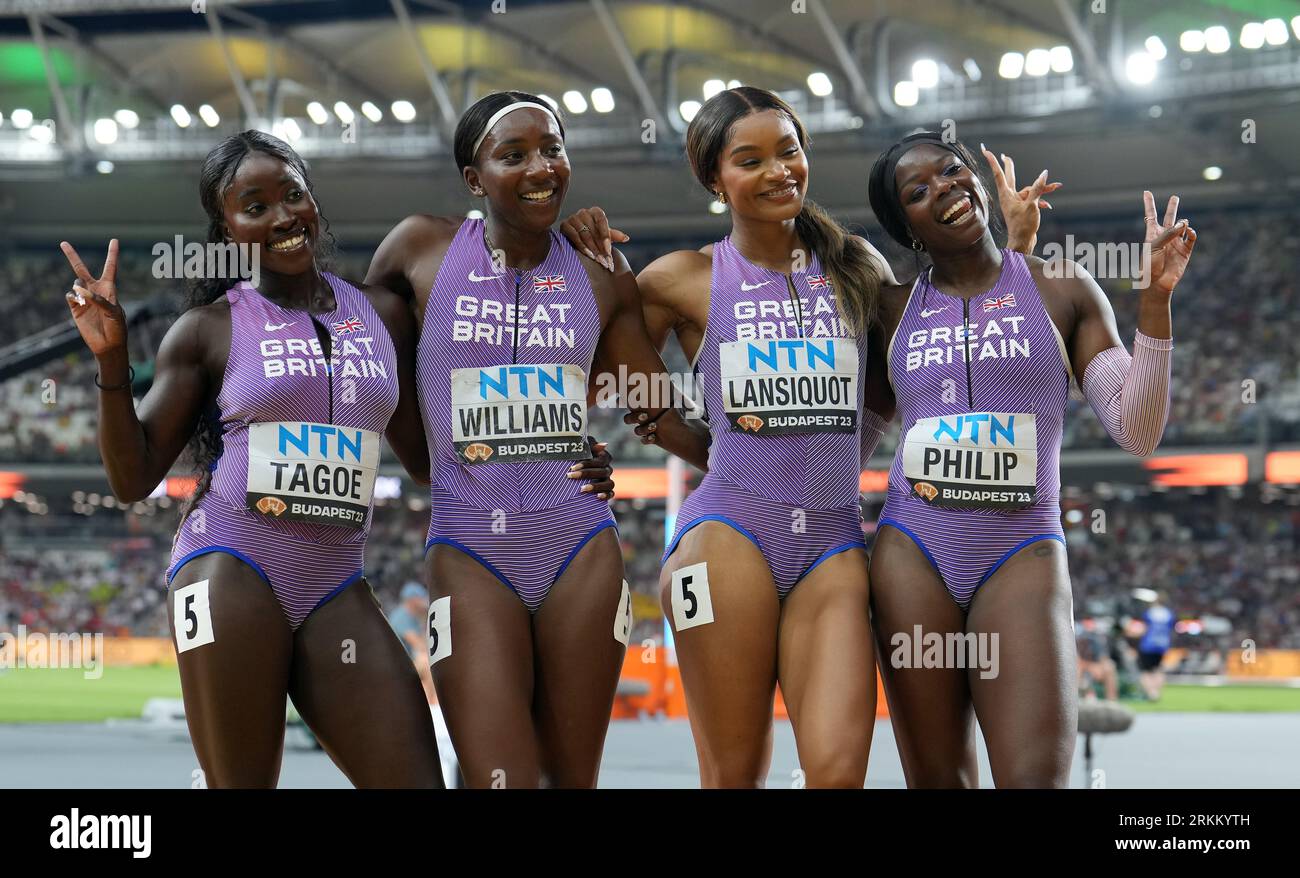 The Great Britain 4x100m Women’s relay team of Asha Philip, Imani ...