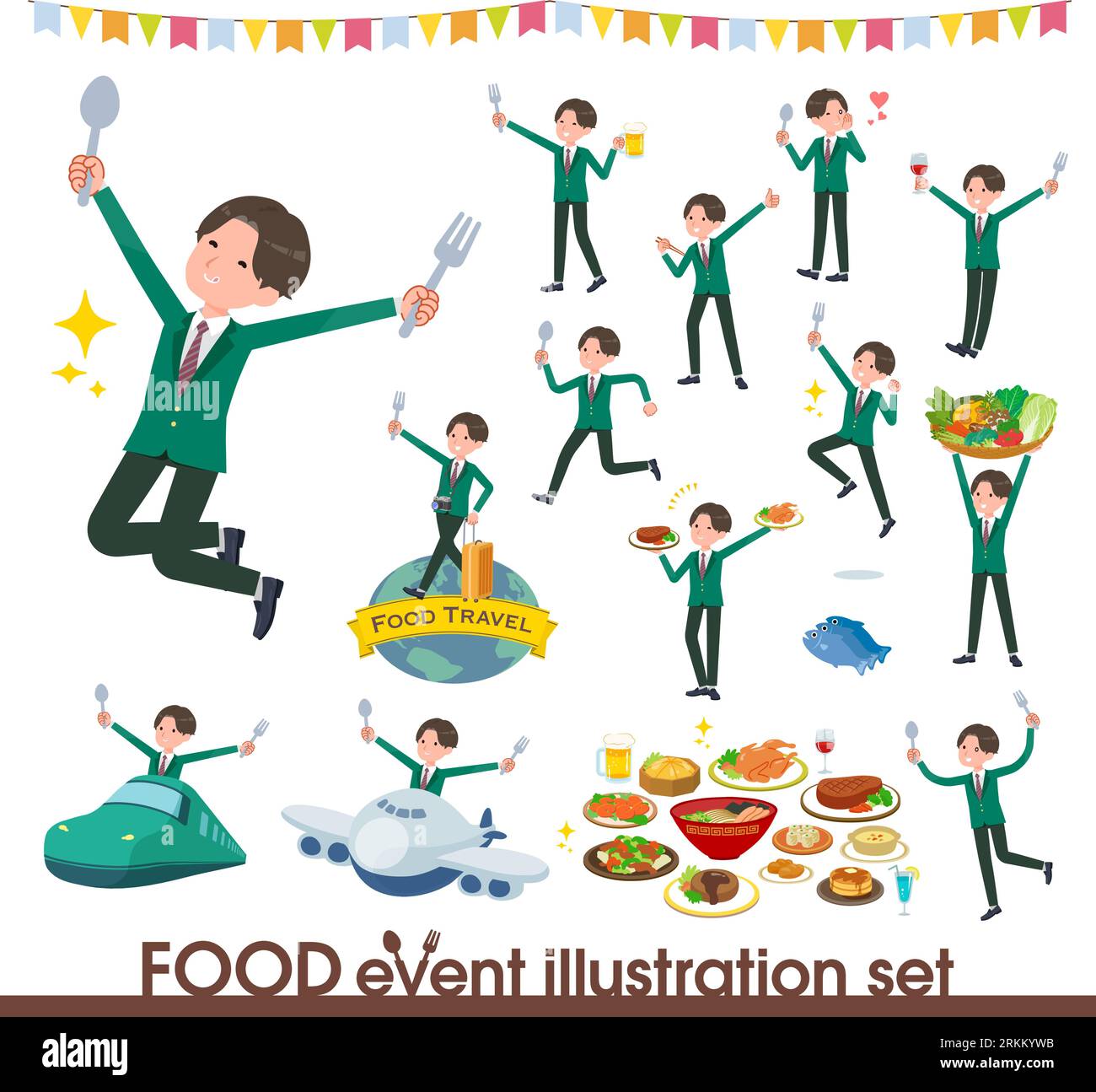 High speed rail meals Stock Vector Images - Alamy