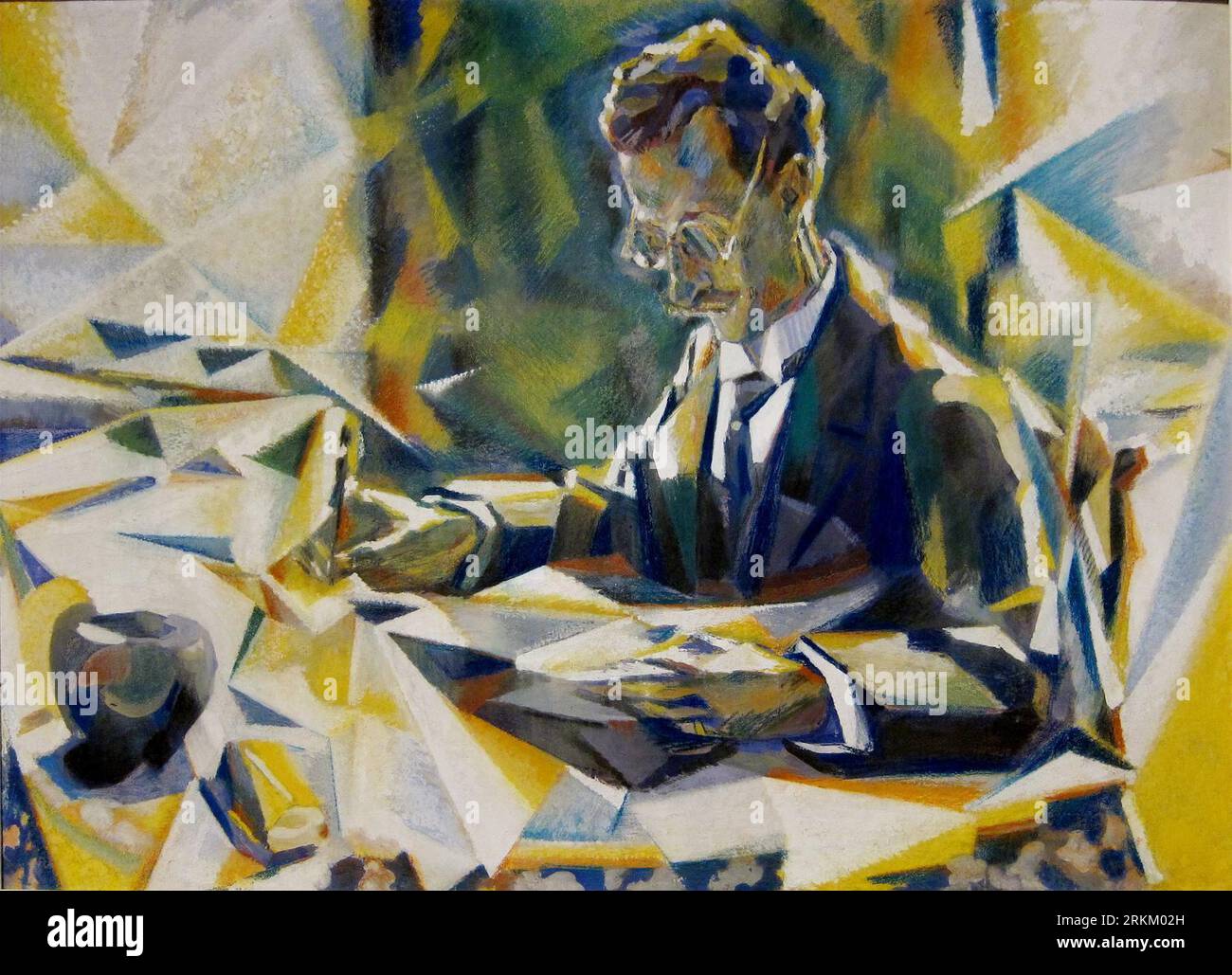 Portrait of baron Francis Delbeke 1917 by Jules Schmalzigaug Stock ...