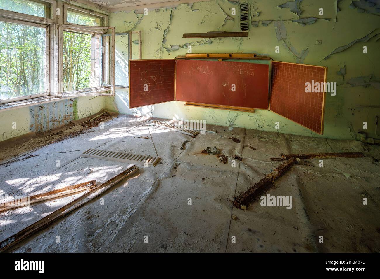 Abandoned Classroom at District 3 School - Pripyat, Chernobyl Exclusion ...