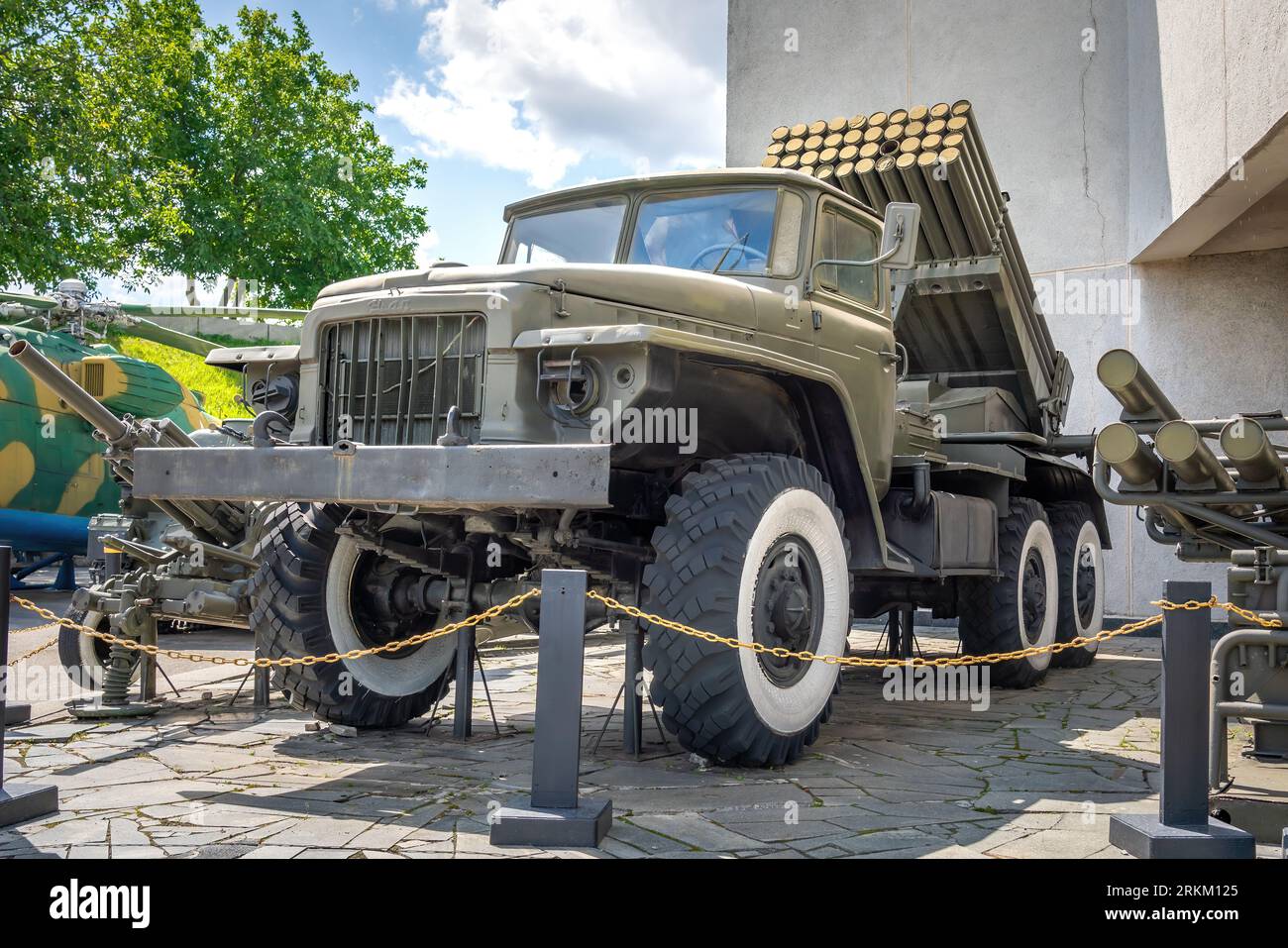 Old Soviet Multiple Rocket Launch System BM-21 Grad - Kiev, Ukraine ...
