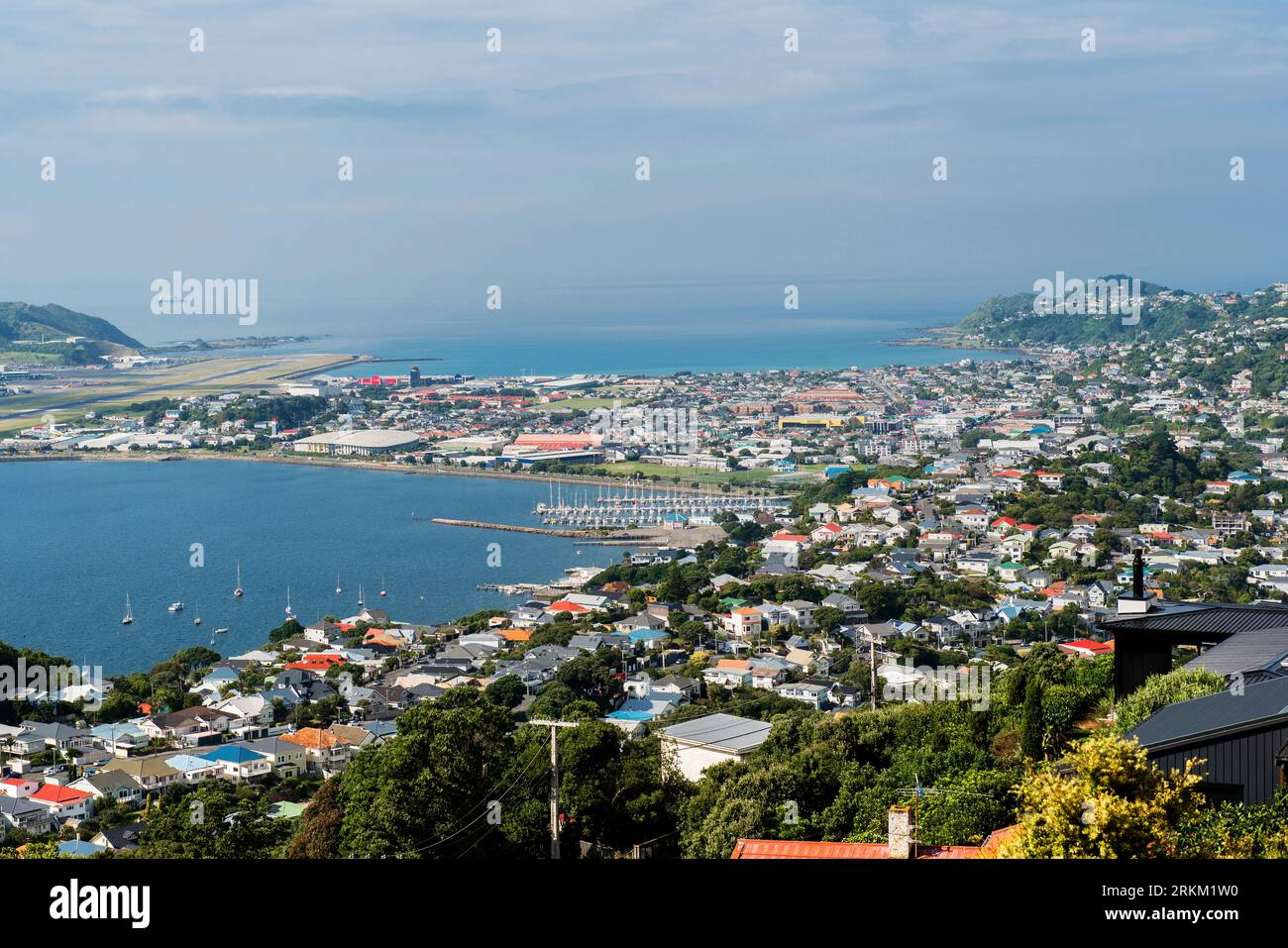 Wellington Harbour from Mount Victoria Lookout, Wellington, North ...