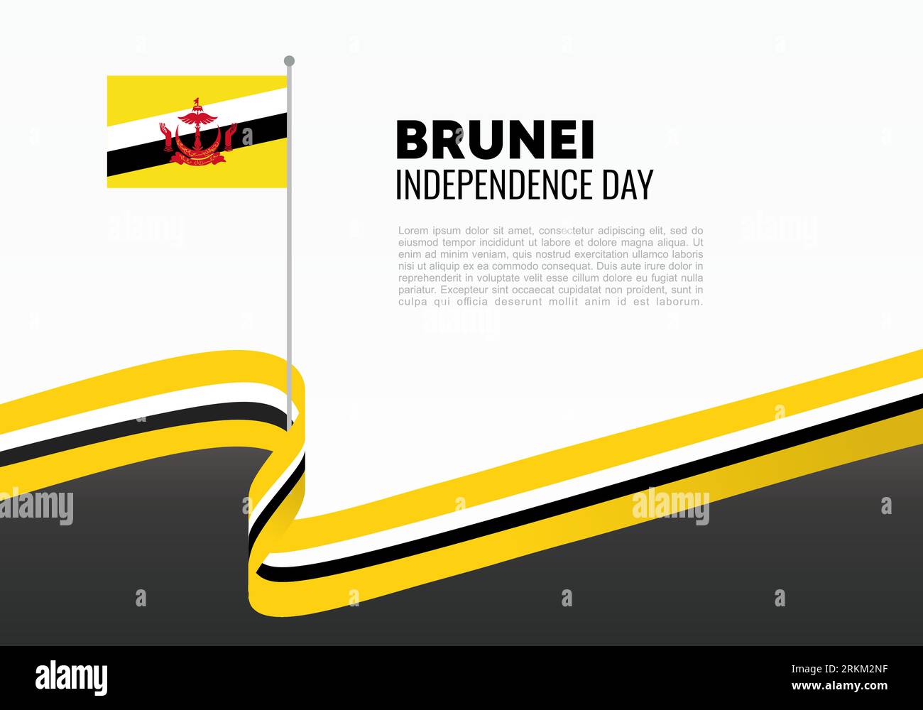 Brunei independence day background banner poster for celebration on ...