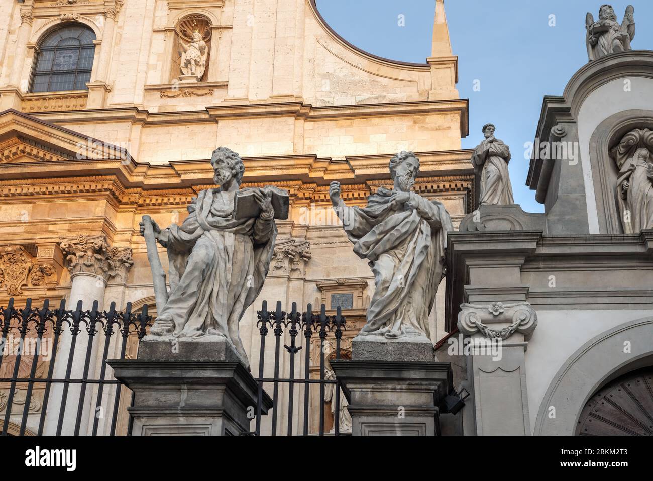 Twelve Apostles Statues in front of Saints Peter and Paul Church - St. Matthew and St. Thomas ...